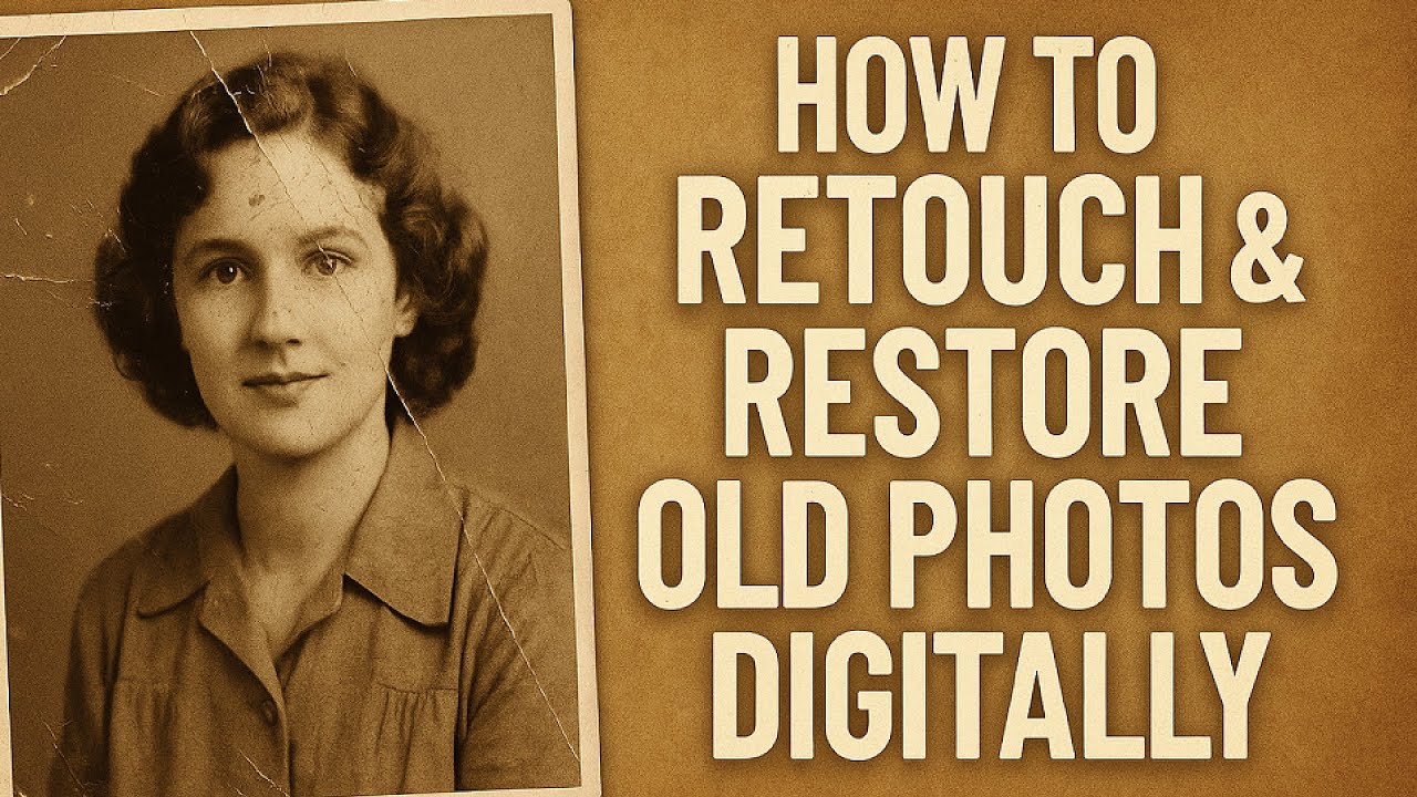 How to Retouch & Restore Old Photos Digitally | Step-by-Step Photo ...