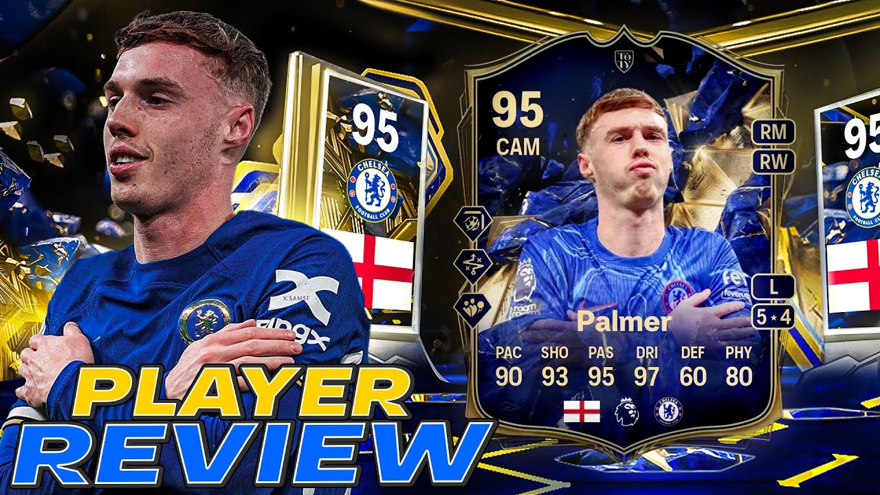 🥶95 TOTY PALMER PLAYER REVIEW - EA FC 25 ULTIMATE TEAM - YouTube