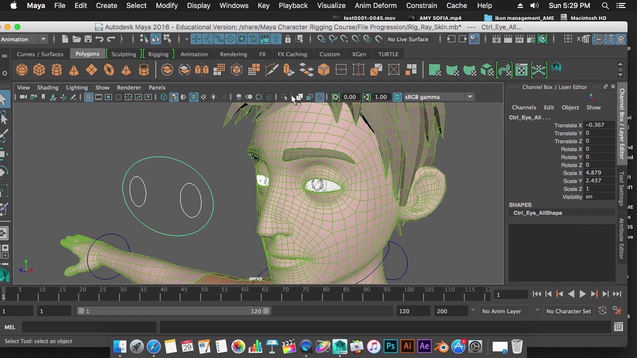 MAYA Eye Rigging - YouTube
