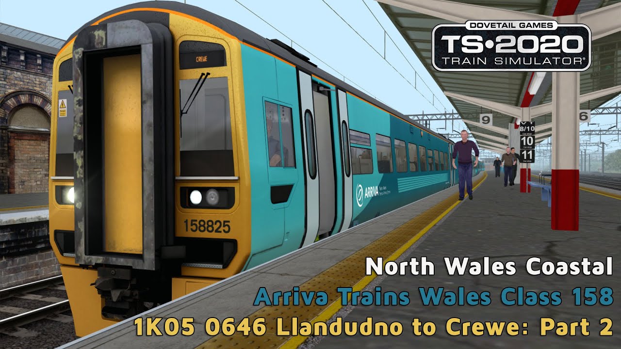 1K05 0646 Llandudno to Crewe: Part 2 - North Wales Coastal - ATW Class ...