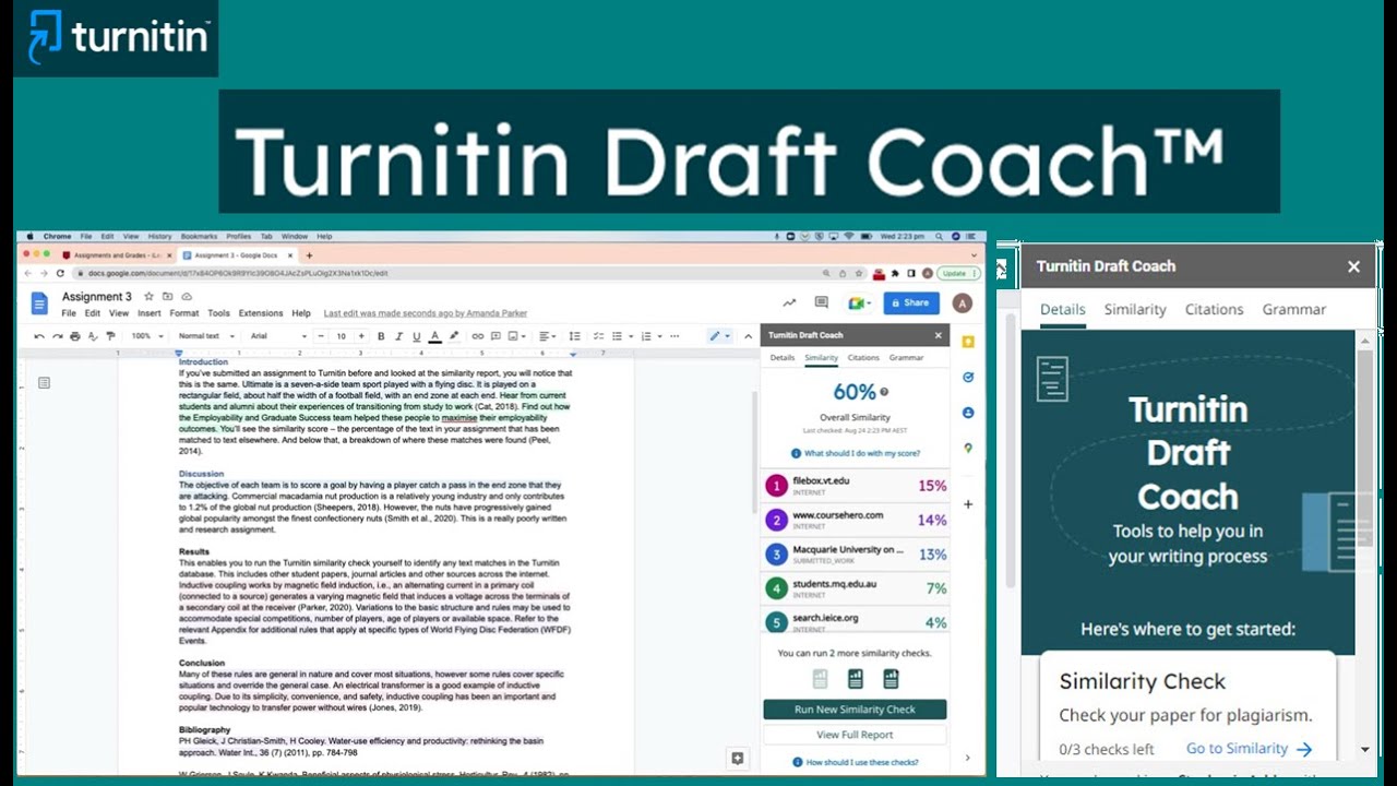 Cómo Usar Turnitin Draft Coach: Guía Paso a Paso - YouTube