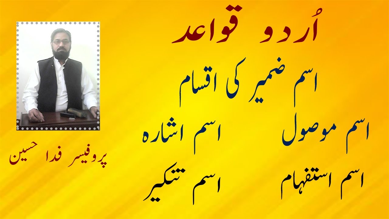 Isam Zameer ki iqsaam by Prof. Fida Hussain - YouTube