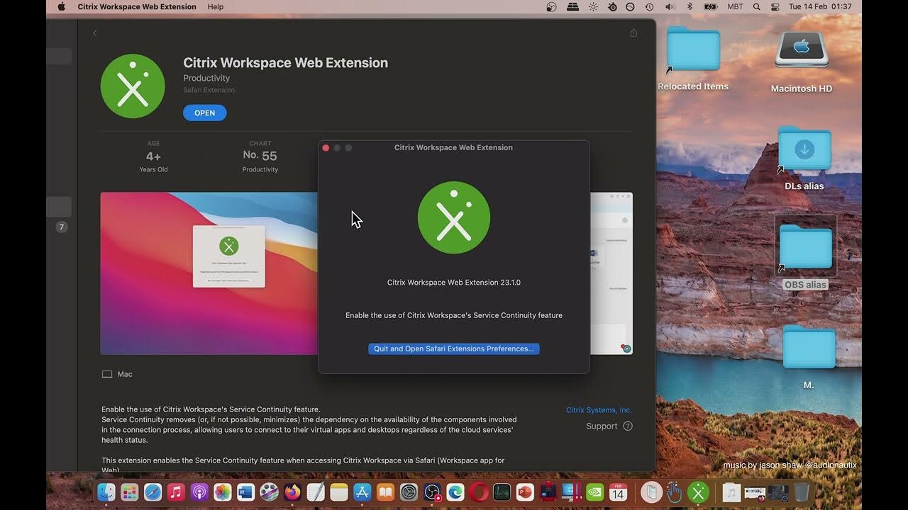 Citrix Workspace Web Extension - Mac App Store - Basic Overview - YouTube