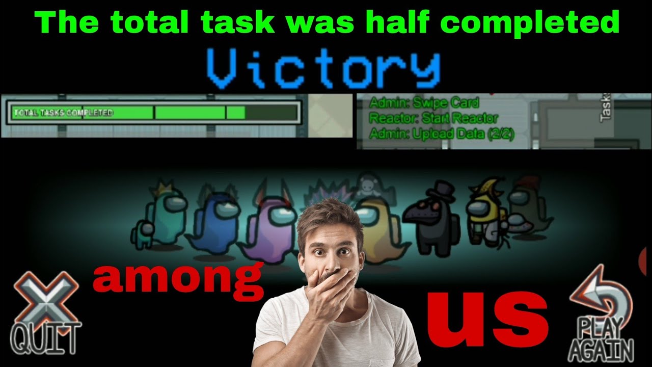 ||AMONG US|| ।। The total task was half completed ।। - YouTube