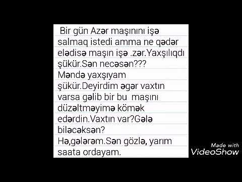 Bir Sevgi Hekayesi//PART2❤❤❤