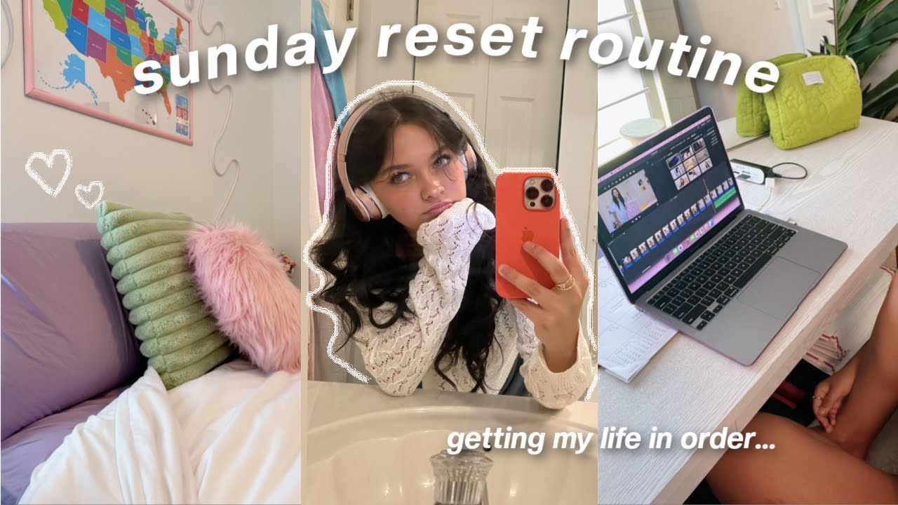 SUNDAY RESET ROUTINE: clean my room, laundry + prep for the new week ...