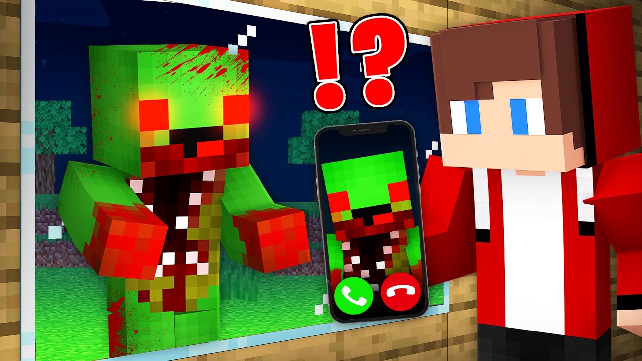 Why Evil Mikey Call to JJ at Night in Minecraft - Maizen - YouTube