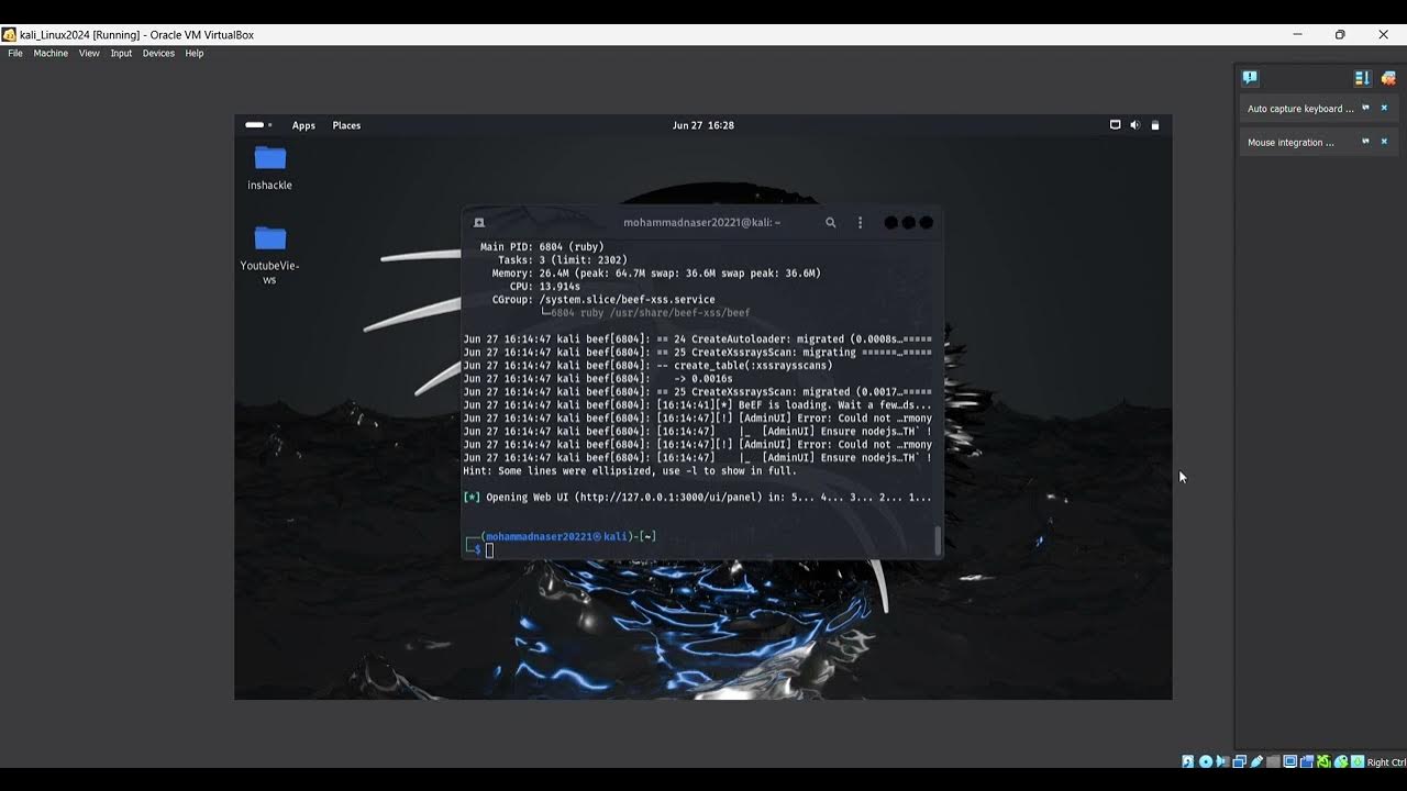 How to install beef in kali linux 2024 without error - YouTube