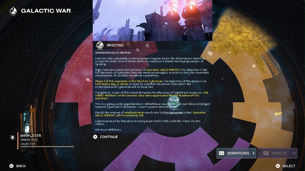 HELLDIVERS 2 New Major Order Operation Valid Pretext Begins! - YouTube