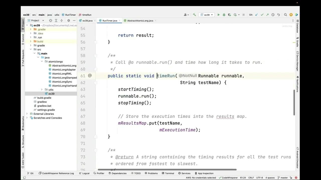 Implementing an "AtomicLong" Capability with Java Synchronizers - Case Study ex39 (Part 1) - YouTube