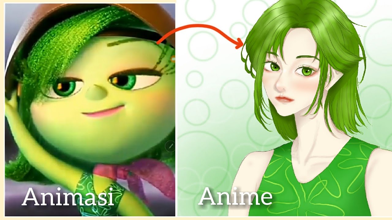 drawing inside out hijau versi anime#insideout #drawing #kartun # ...