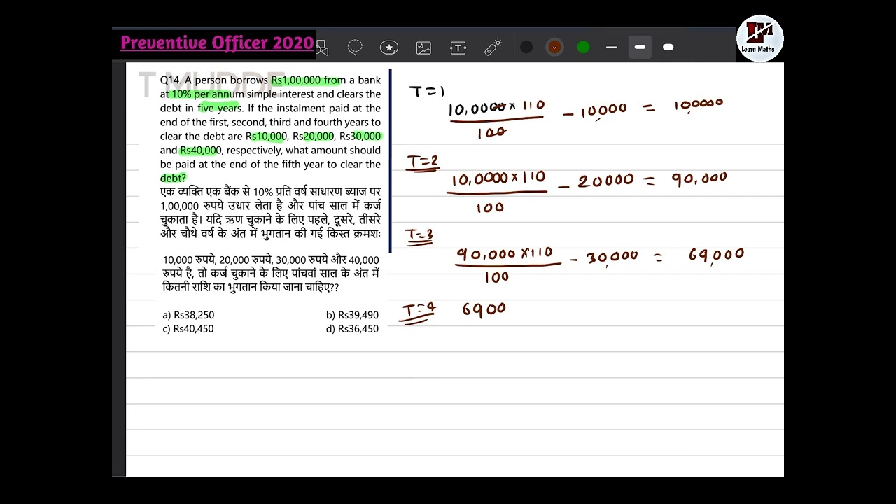 A Person Borrows Rs 100000 From A Bank At 10 Per Annum Simple Interest A Person Borrows Rs 100000 From A Bank At 10 Per Annum Simple Interest