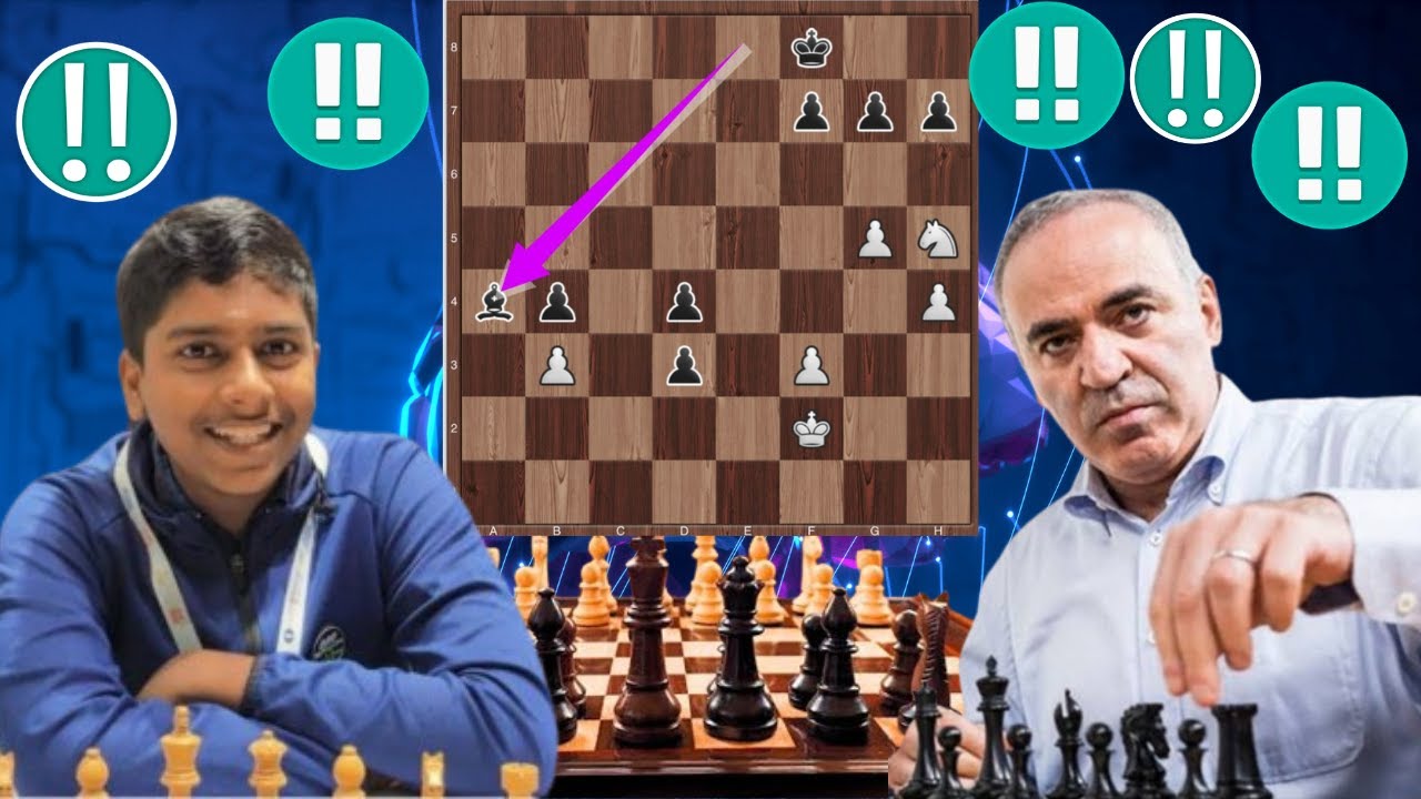 Aggressive chess Game :43 By Garry Kasparov vs Pranav V - YouTube