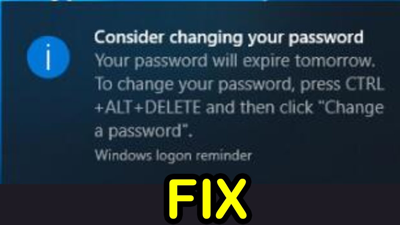 Turn Off Password Expiration Windows 10 YouTube Turn Off Password Expiration Windows 10 YouTube