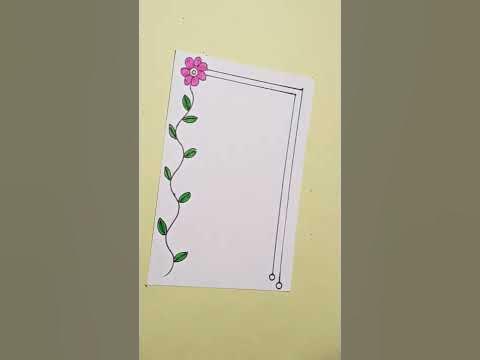 Simple front page design for assignment | Easy border design | #shorts ...