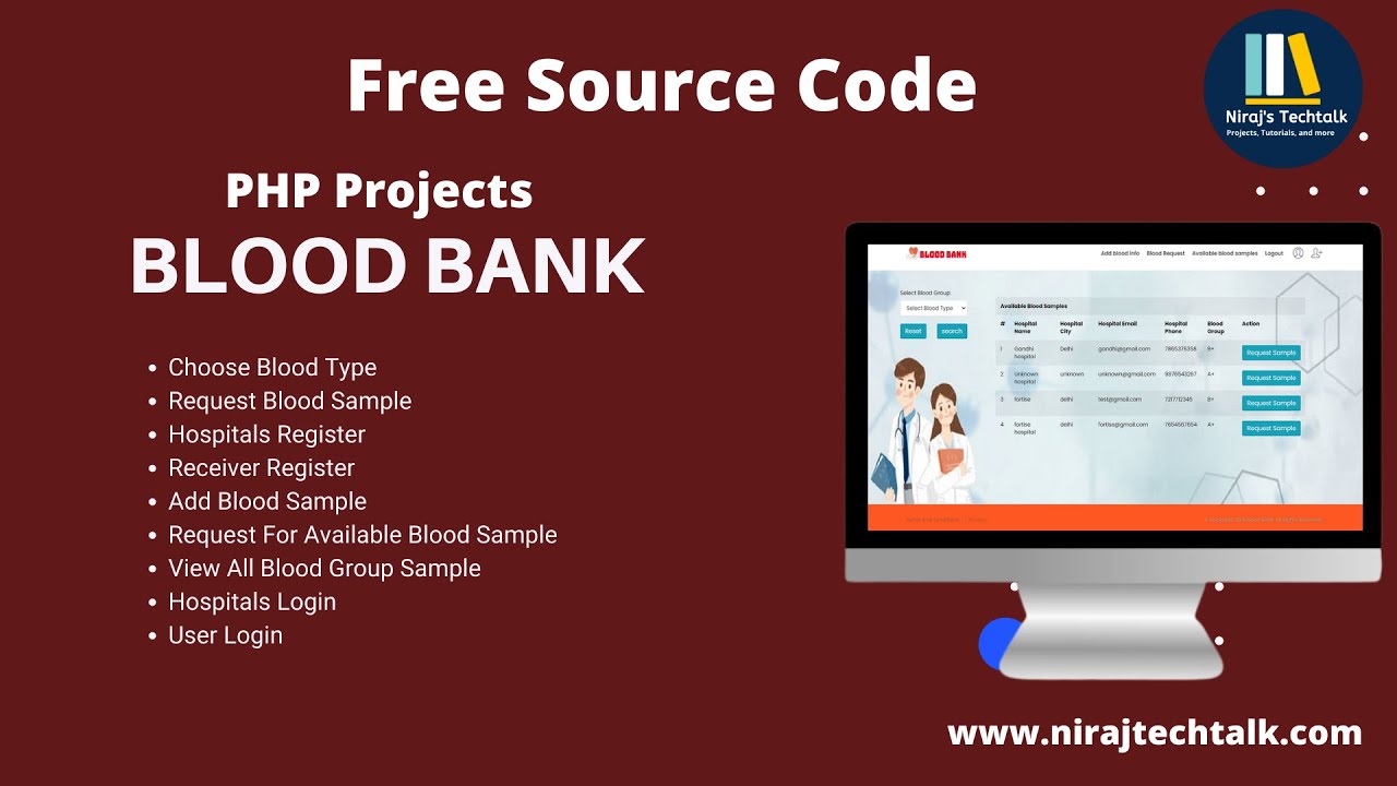 BLOOD BANK IN PHP WITH SOURCE CODE[Free Source Code] - YouTube