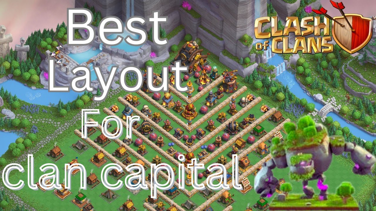 New base layout for clan capital district hall in clash of clans//# ...