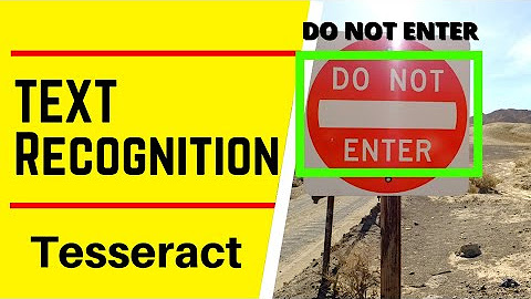 OpenCV OCR Text Detection(EAST) & Text Recognition(Tesseract) - YouTube