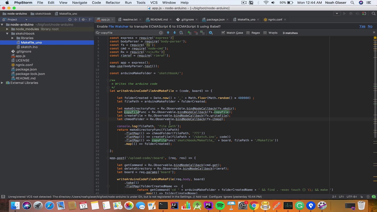 Node Server Compiles Arduino Code - YouTube