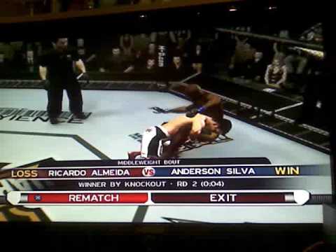 UFC 2009 Undisputed scissor knee KO- AMAZING!