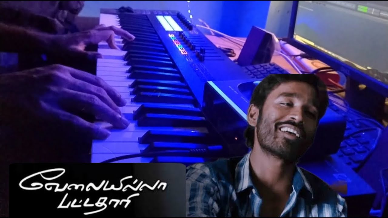 Velai ila pattadhari - Udungada sangu bgm keyboard cover by Muthu ...