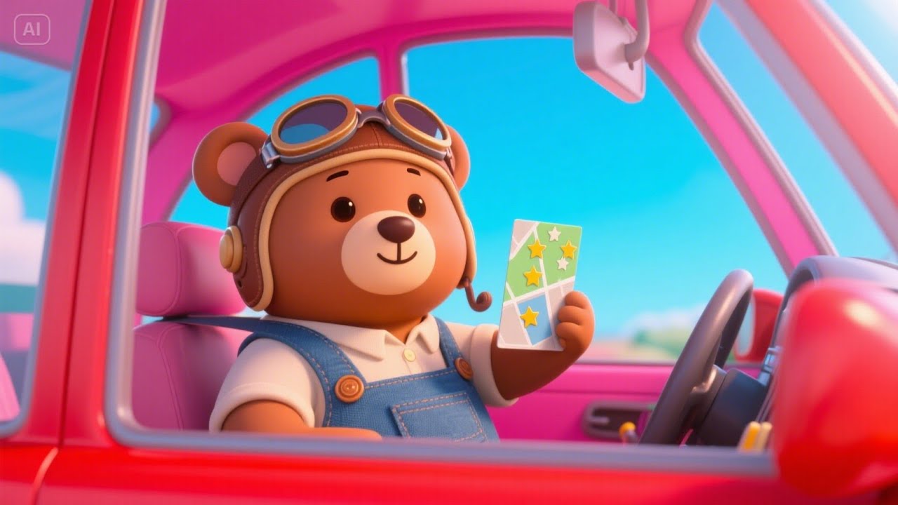 The Little Red Car | Fun Car Song for Kids | Zooming Adventure Rhyme ...