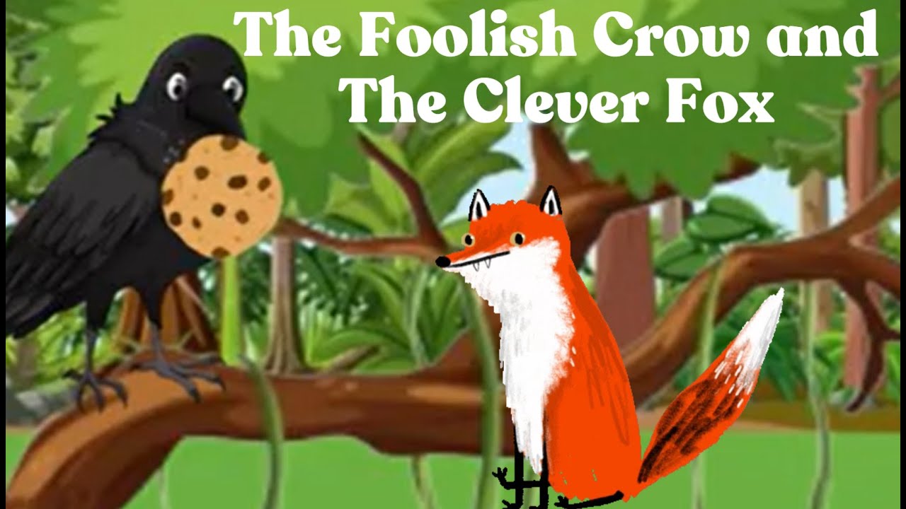 The Foolish Crow and The Clever Fox story in English/Moral Stories ...