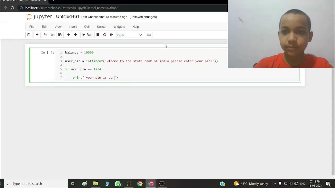 atm programing in python - YouTube