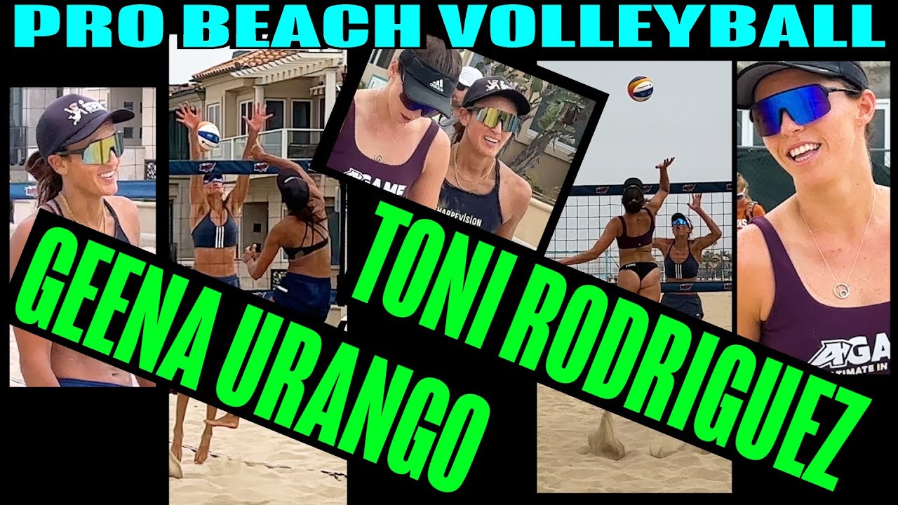 BEACH MATCH Geena Urango Toni Rodriguez v Alix Klineman Apri Ross # ...