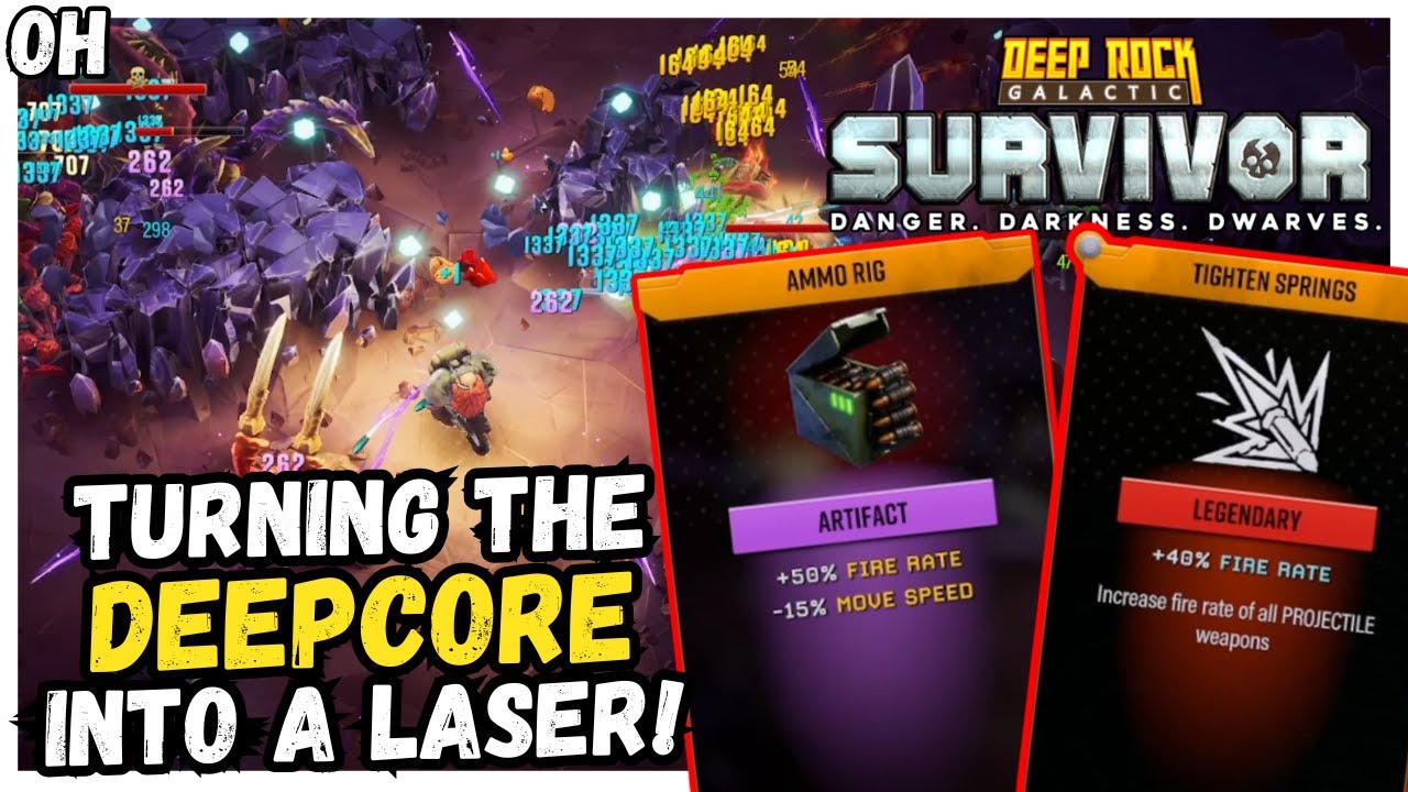 Turning the Deepcore Into A LASER!! Deep Rock Galactic Survivor! - YouTube