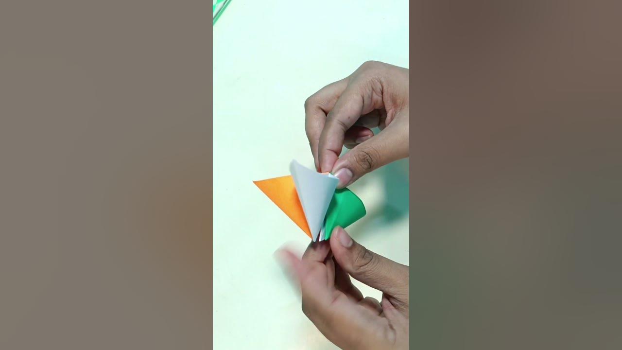 Tri Color Flower #republiccraft #flower #craft #art #shorts - YouTube