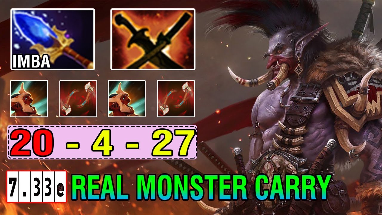 Real Monster Carry [Troll Warlord] With Aghs Scepter + Sange Yasha ...