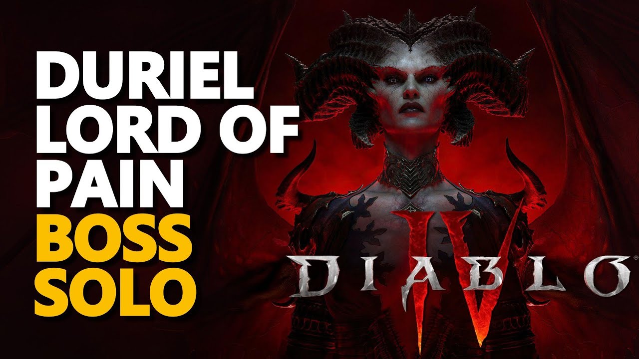 Diablo 4 Duriel Lord of Pain Boss Solo - YouTube