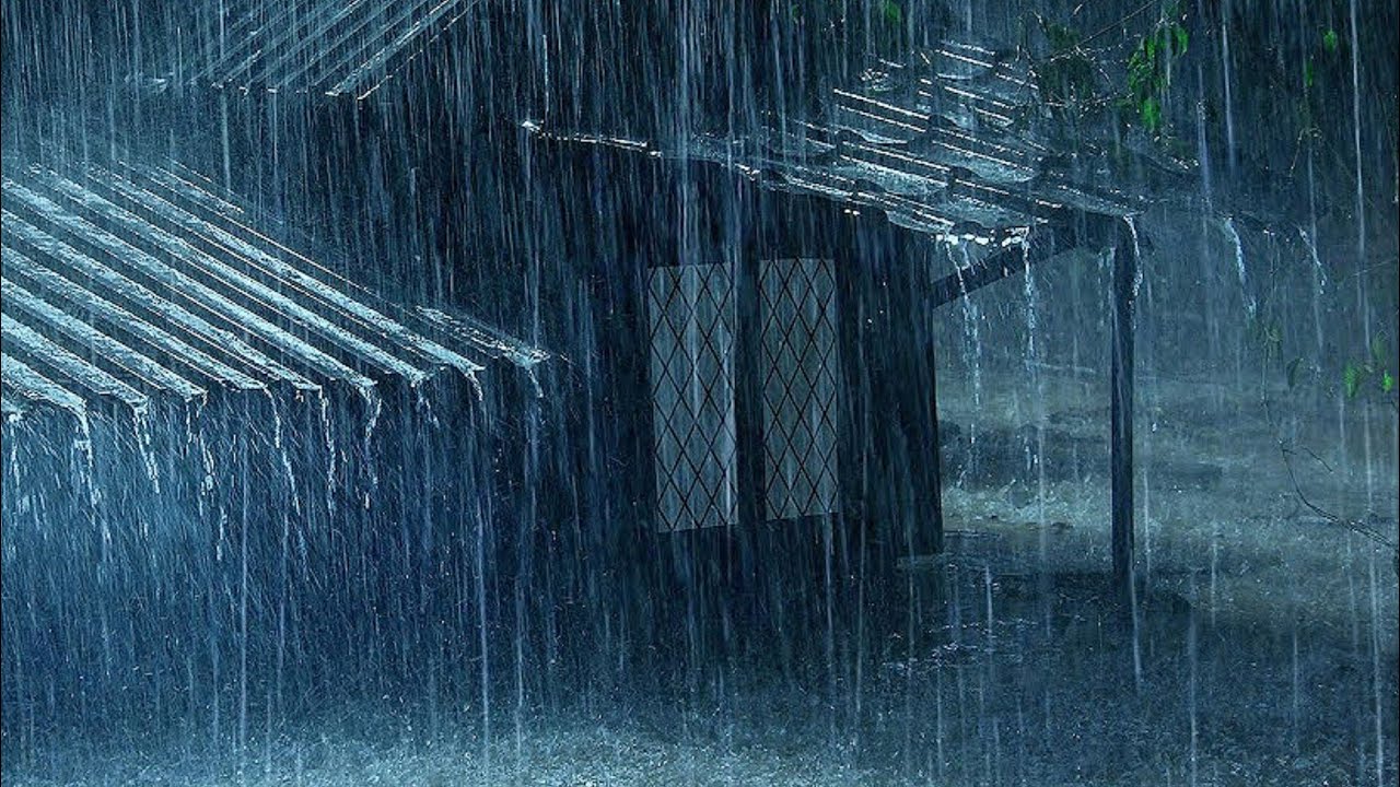 Beat Stress & Fall Asleep Fast with Tin Roof Rain, Sound Rain, Rain ...