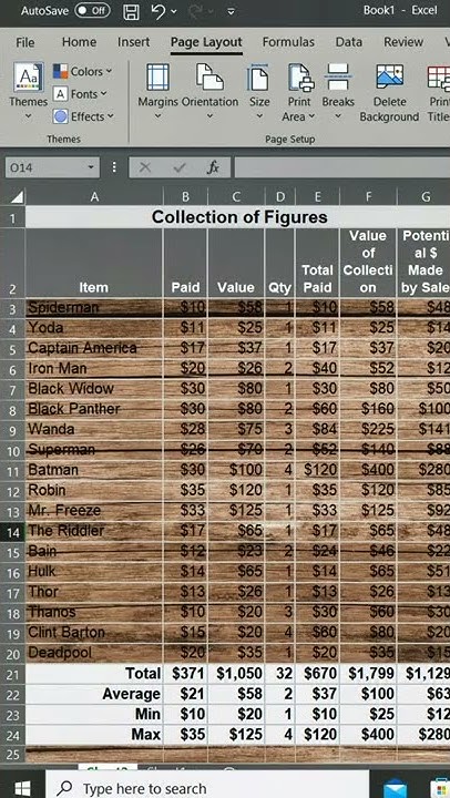 Excel tip to add a background to your report - YouTube