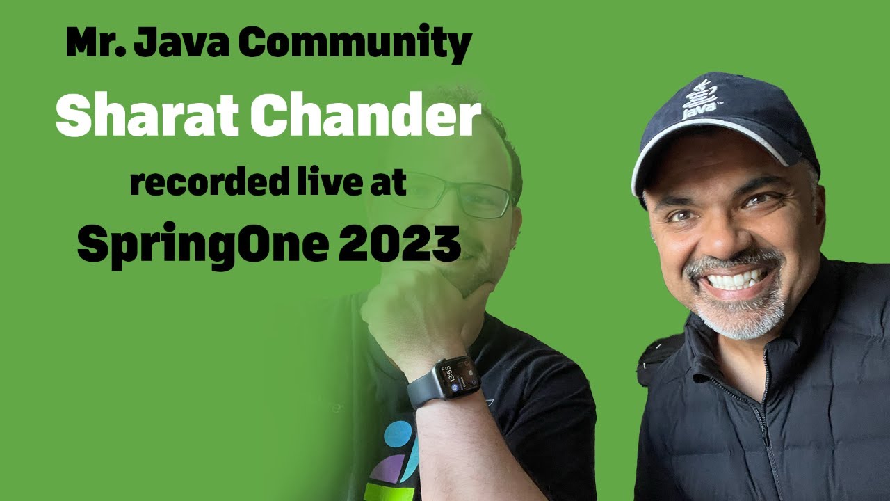 Sharat Chander, Java community lead at Oracle - YouTube