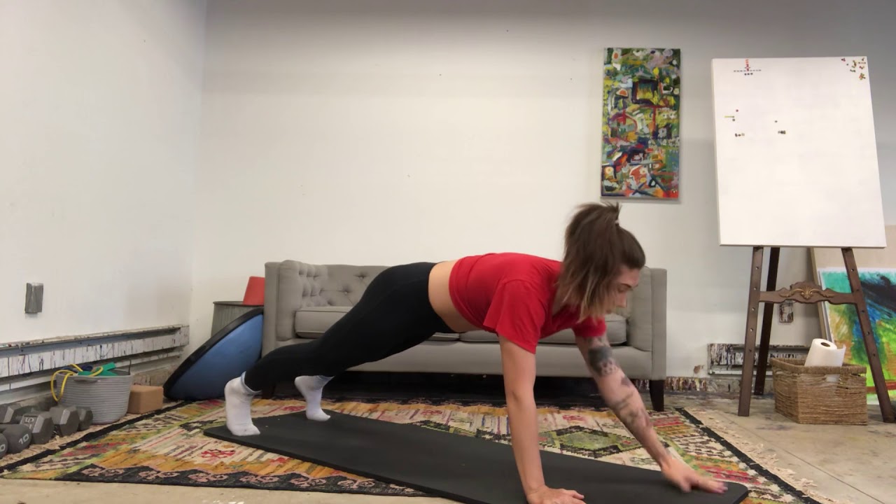 Hand Walk to Cross Knee Tap - YouTube