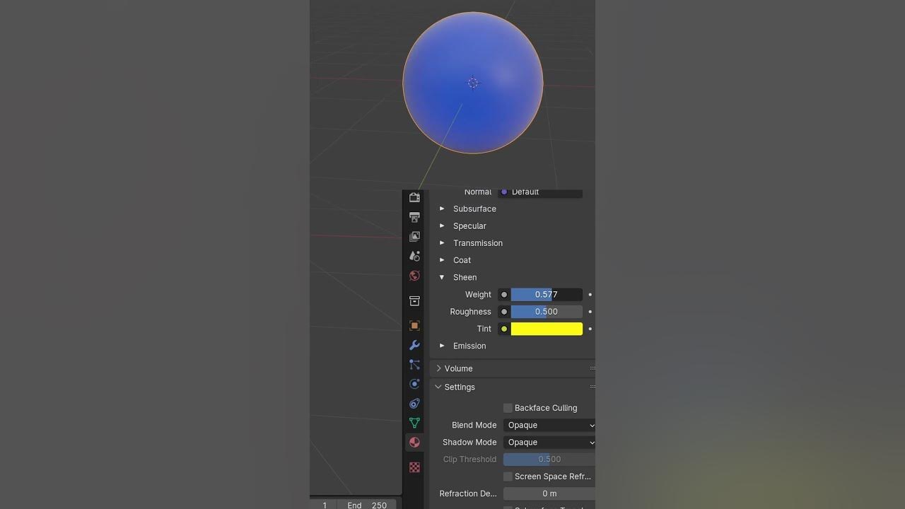 Efecto Fresnel con la propiedad Sheen del Material en Blender 4 #fresnel #blender - YouTube