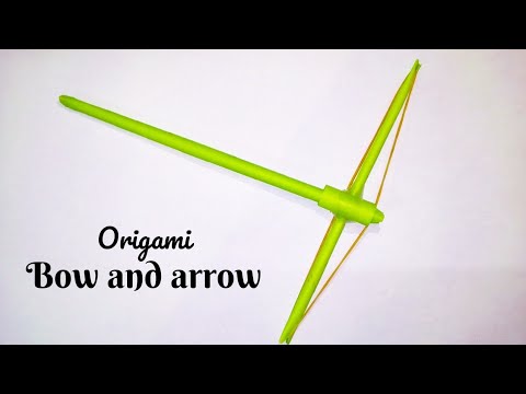 Origami Bow and arrow || paper Bow and arrow craft - YouTube