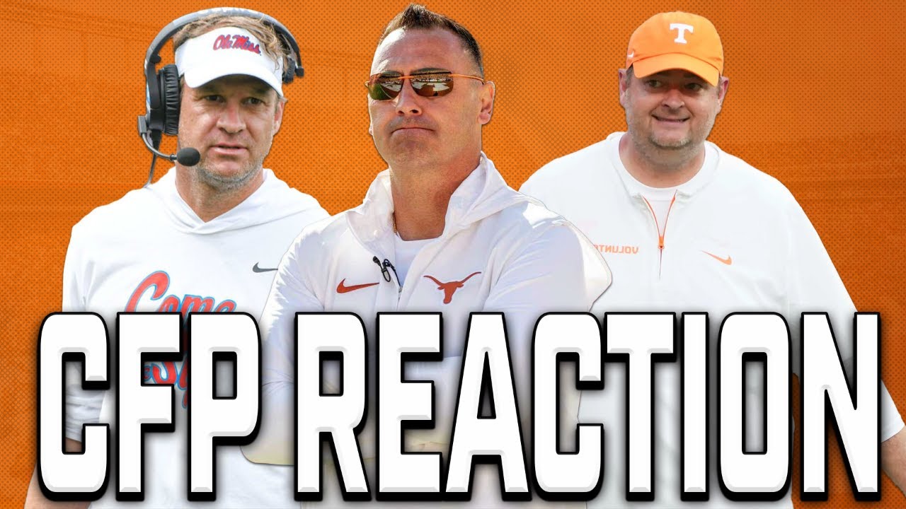 Texas CFP Ranking is... | Week 15 College Football Playoff REACTION ...
