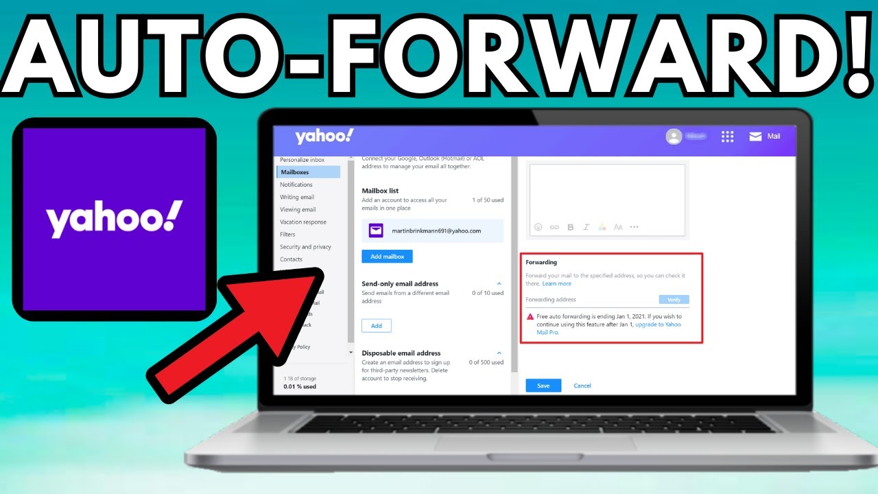 How To Auto Forward on Yahoo Mail 2024 - YouTube
