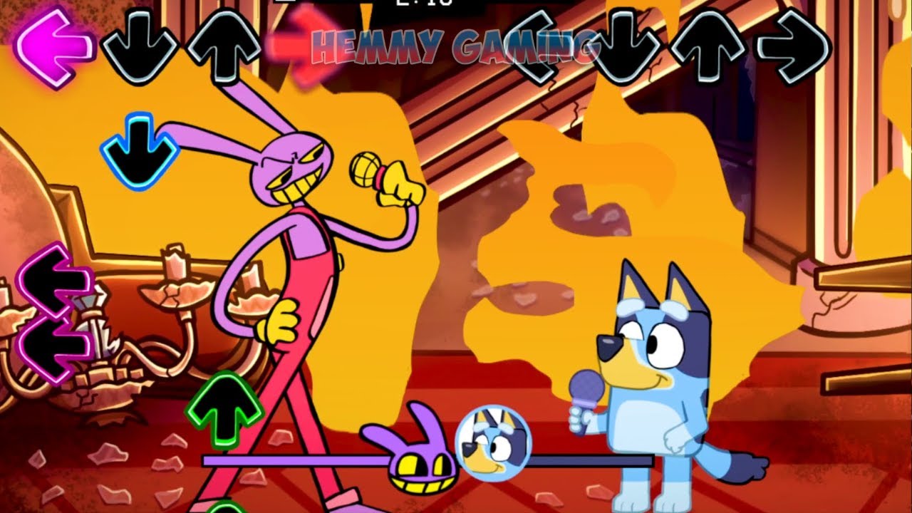 SWAP] FNF NEW Amazing Digital Circus v3 vs Bluey, Bingo & Mackenzie ...