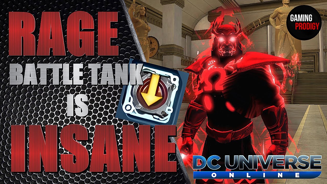 DCUO Rage Battle Tank Deals Insane Damage with the Red Tornado Redistribution Module Artifact ...