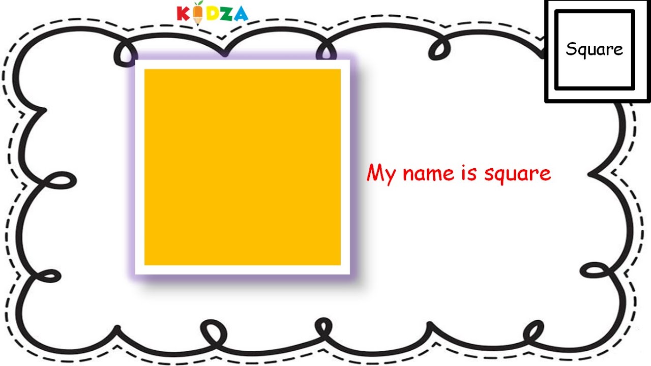 Shapes for kids - Square I Learn shape I All about Shape Square I ...