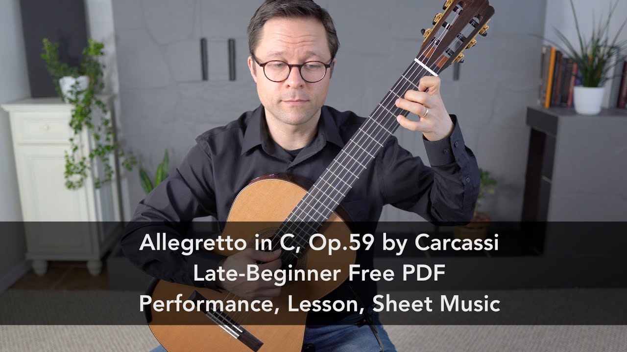 Free PDF: Allegretto in C Major, Op.59 by Carcassi and Lesson for ...