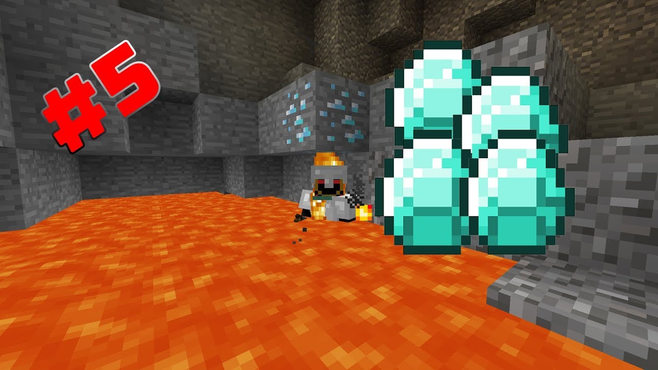 Minecraft Episode 5 Finding Them Cave Diamonds!! - YouTube