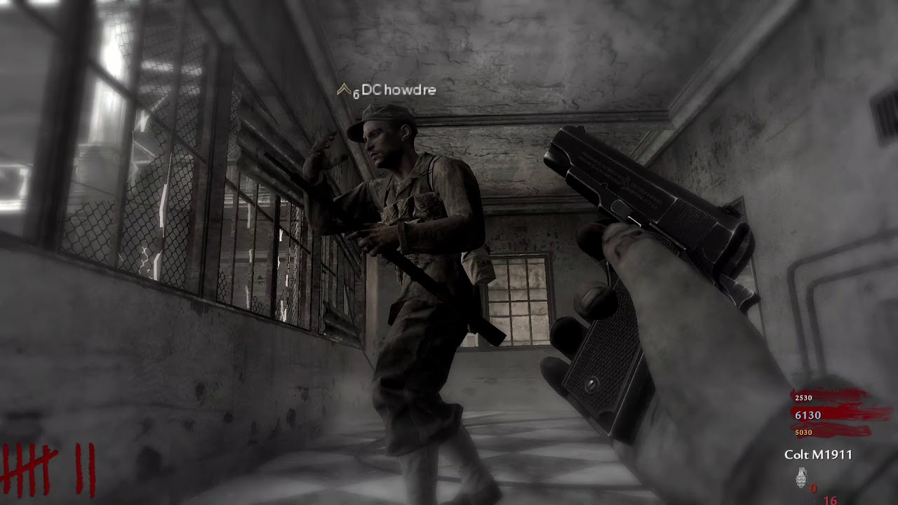 Call of Duty WAW Verruckt 3 man first room challenge round 11 - YouTube