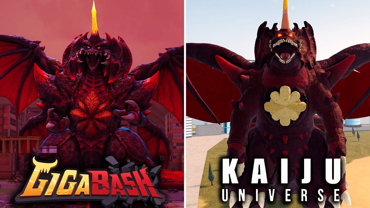 NEW GigaBash Vs Kaiju Universe Destoroyah Comparison ! - YouTube