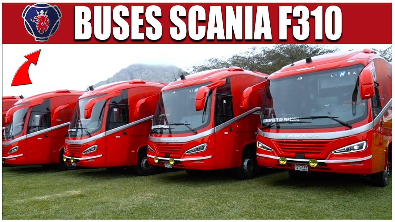 Transportes Línea es Scania: Entrega de 12 buses F310 | Minería - YouTube