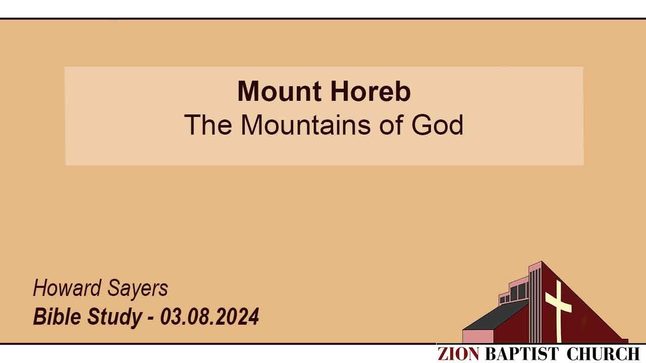 13.08.2024 Bible Study - Howard Sayers - YouTube